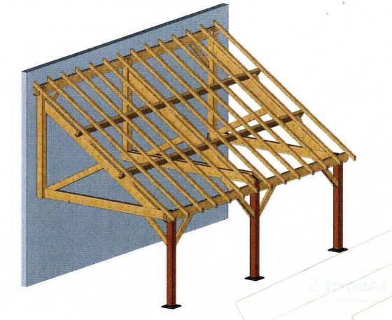 PREAU - Préau 1 pente NEA Concept